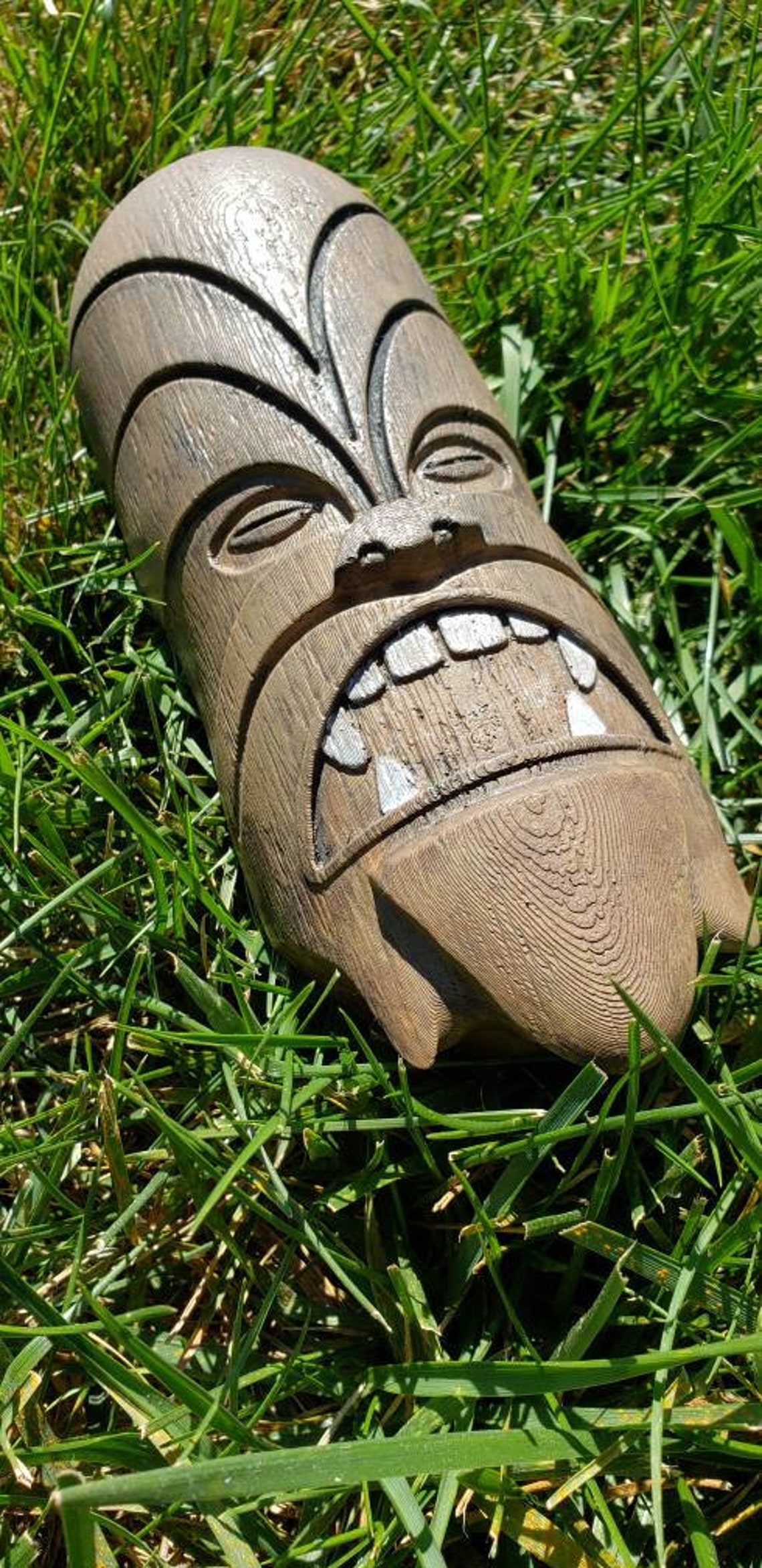 Wookie Tiki Head Hand Painted Wall Art Christmas Gift - Etsy