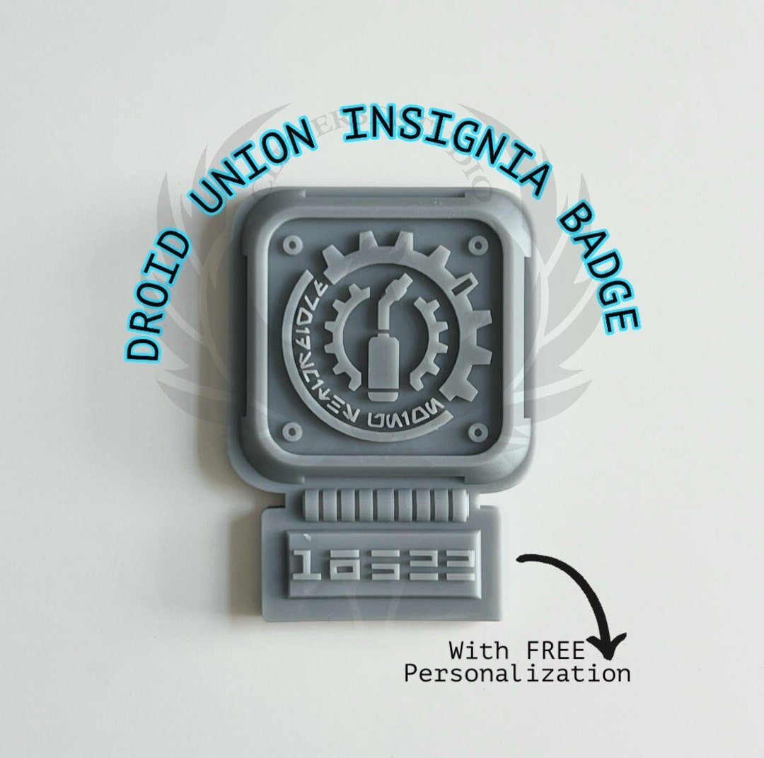 Droidsmith Union Members Only Custom Insignia Cosplay Badge ...