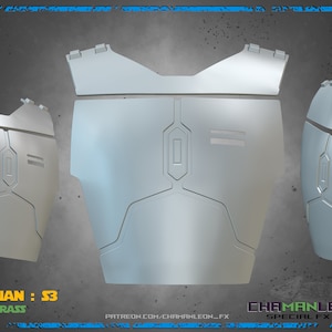 Custom Mandalorian Chest With LED Display Cutout, Fully Fused One Piece ...