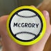 Bat Knob Decal Sticker With Name for Baseball/softball/ Tball 1 3/8 ...