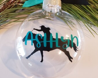 Barrel Racing Horse Wood Ornament 088070 Personalized With Your Horse's ...