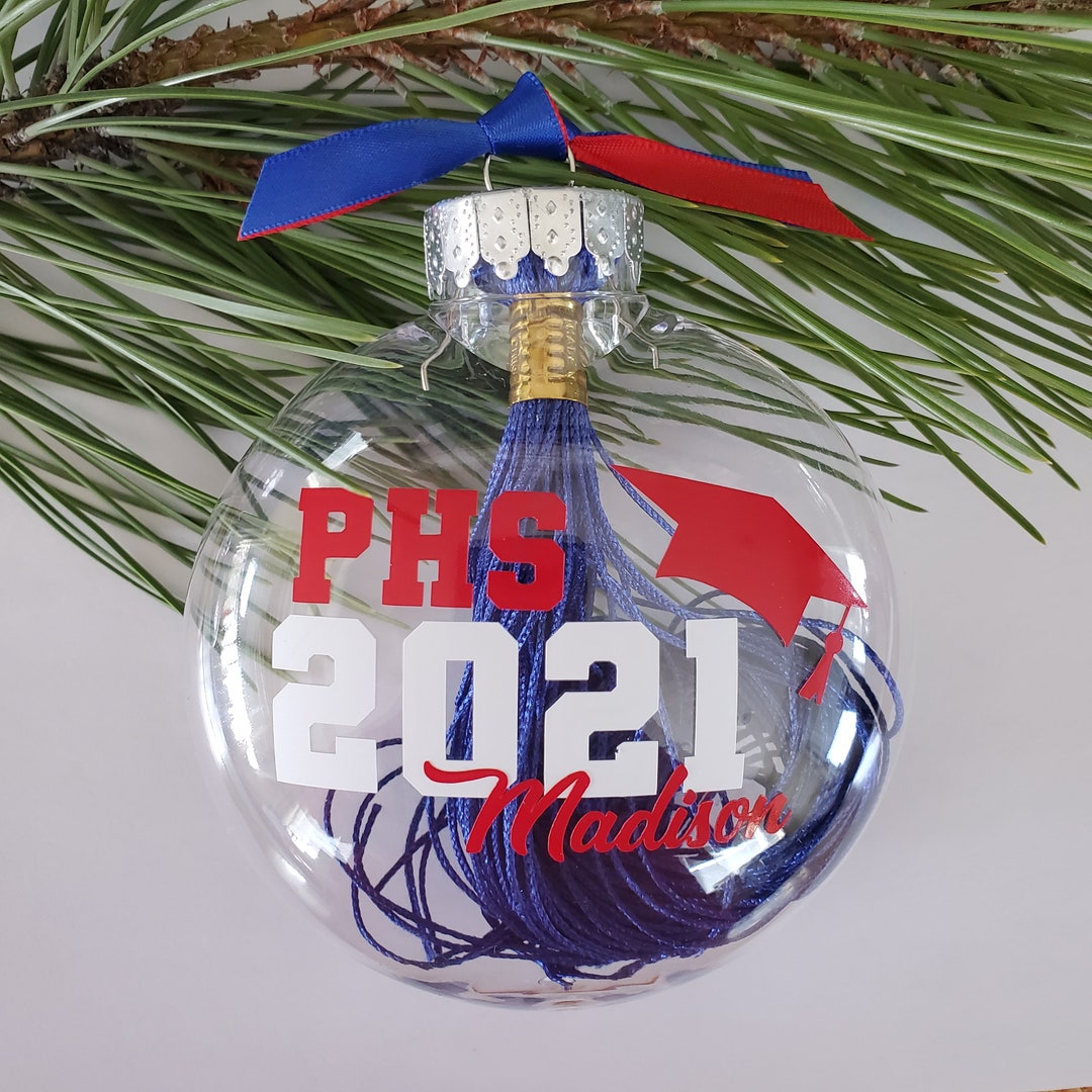 Glass Graduation Tassel Holder Ornament | Personalized Graduation ...