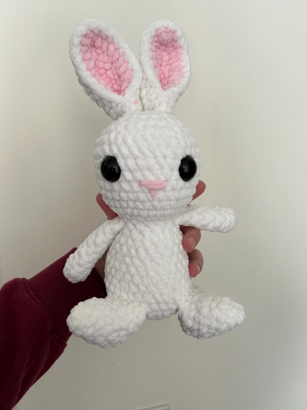 Amigurumi Crochet Bunny Rabbit Plush, Custom Colored Crochet Bunny ...