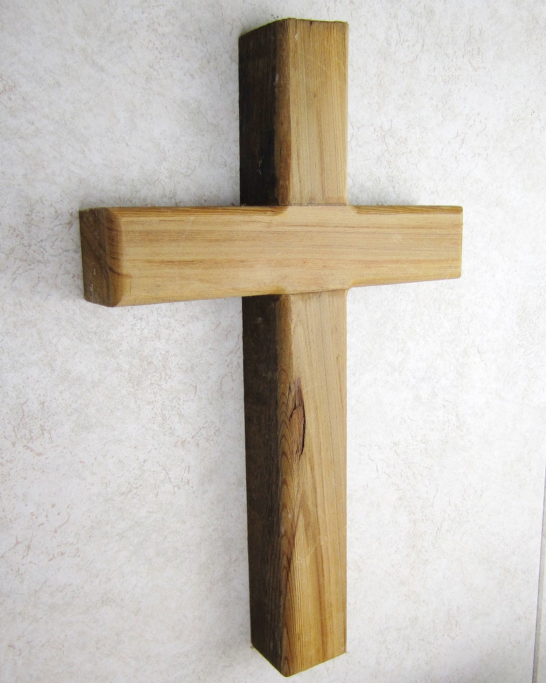 Wood Cross 16 Barnwood Cross Cypress Wood Cross | Etsy
