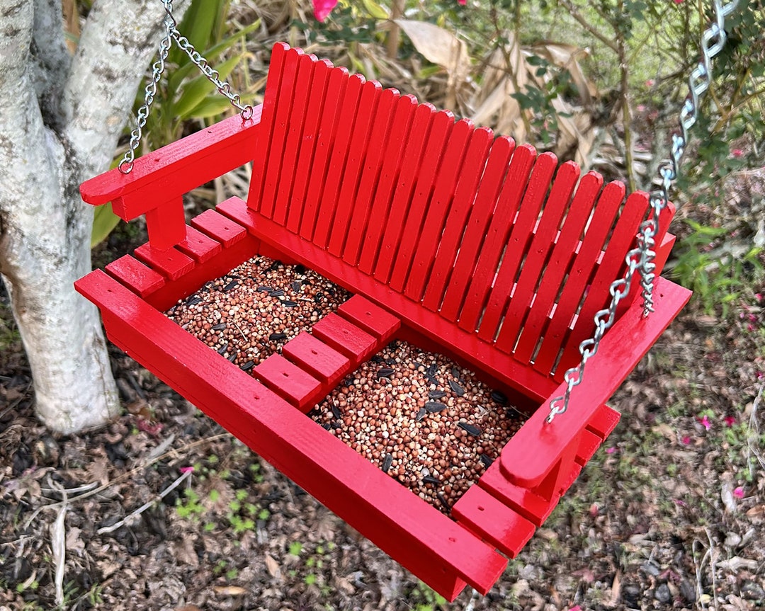 Bird Feeder, Porch Swing, Hanging Hardware Included, Housewarming Gift ...