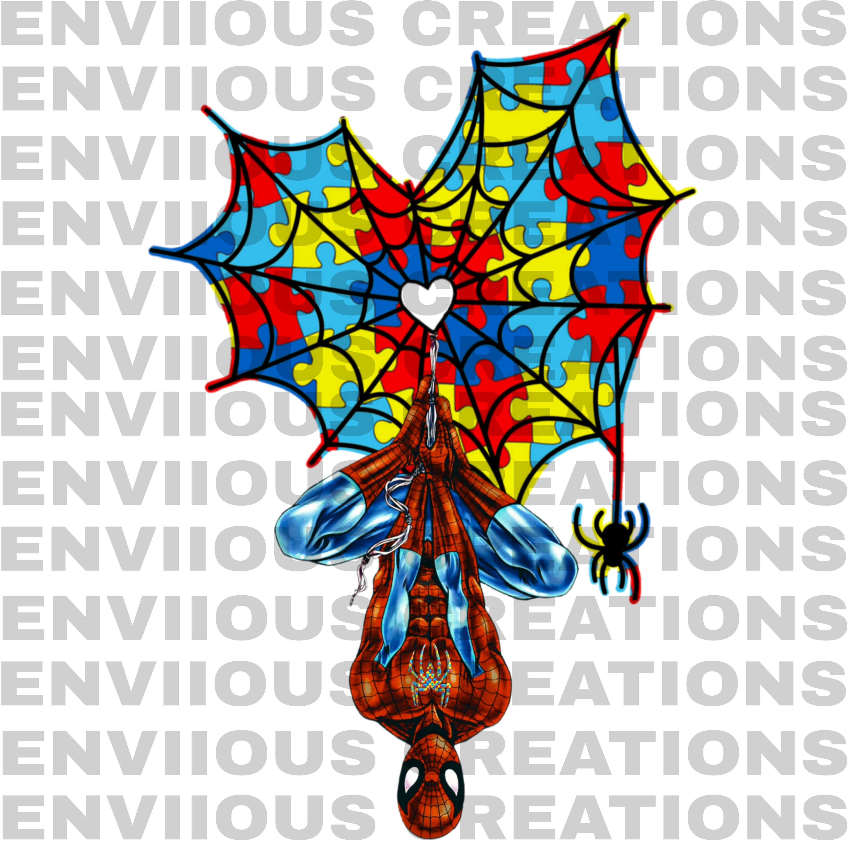 Autism Awareness Spider-man Puzzle Pieces PNG Digital - Etsy