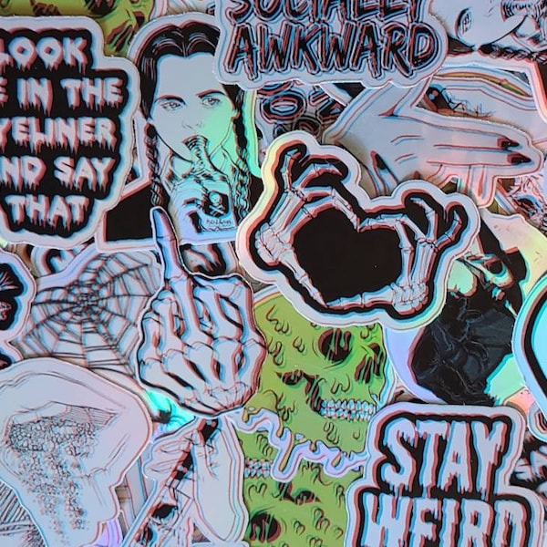 Goth Stickers - Etsy