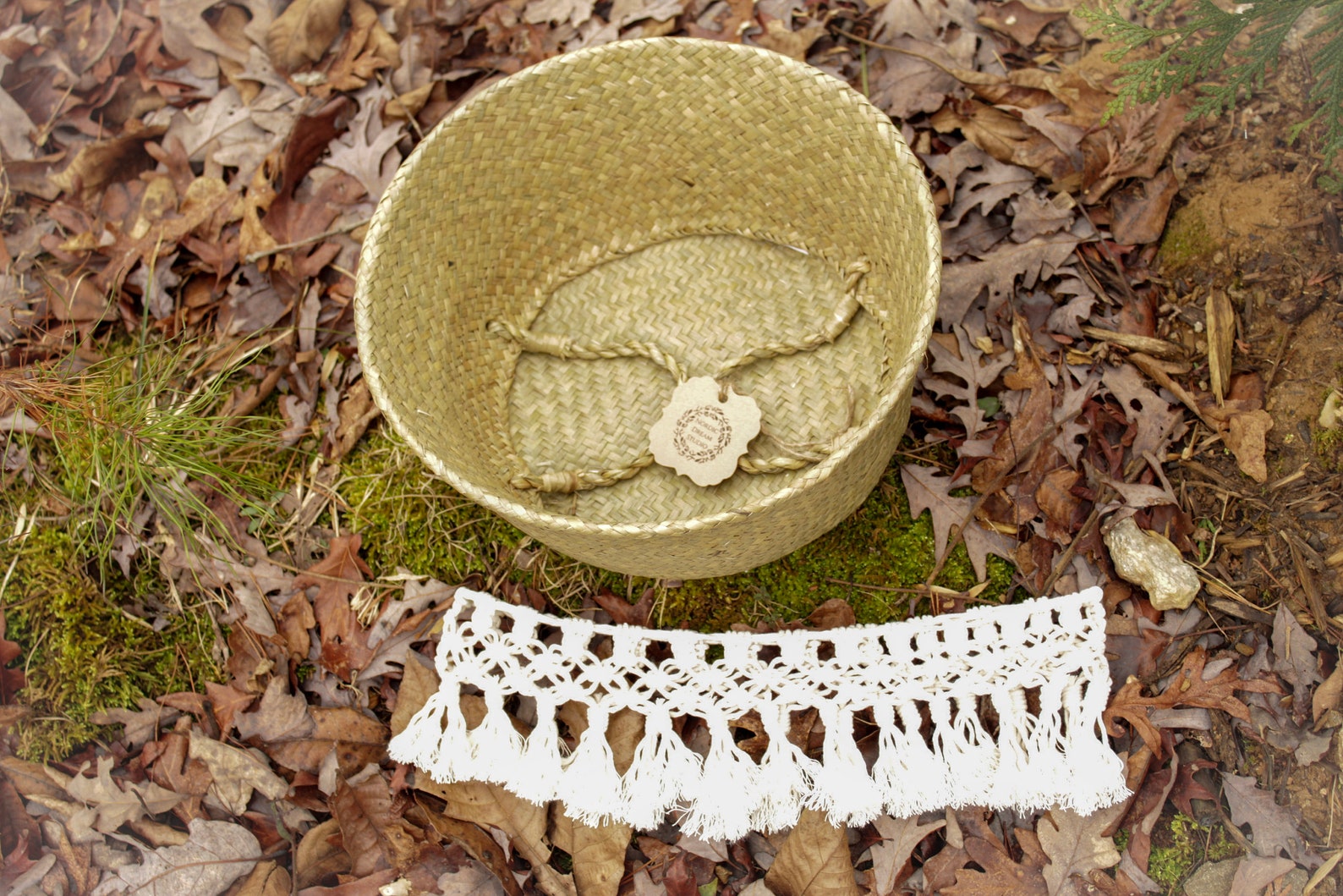 Nordic Minimalist Seagrass Basket With Macrame Fiber Artist - Etsy