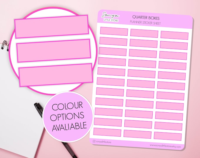 Blank Box Strip Planner Stickers Planner Stickers Labels for Diaries ...