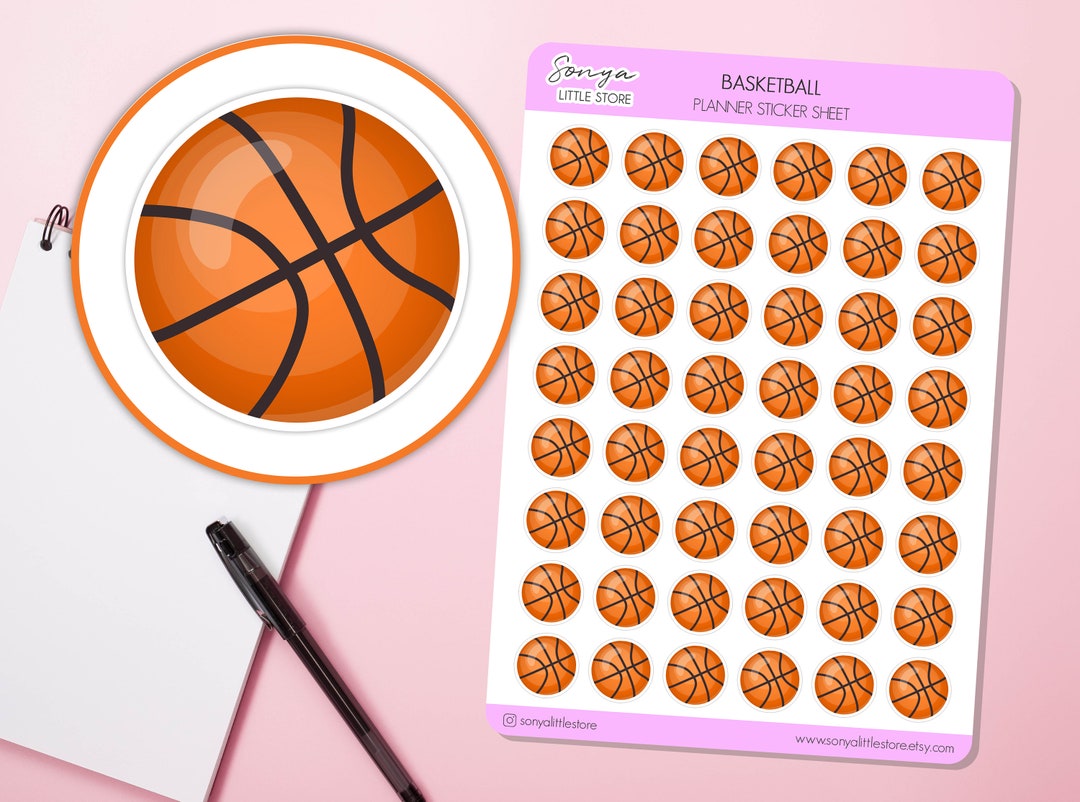 Basketball Planner Stickers | Sport Training Basketball Journal Diary ...