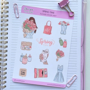Spring Time Planner Stickers | Spring Season Easter Journal Diary ...