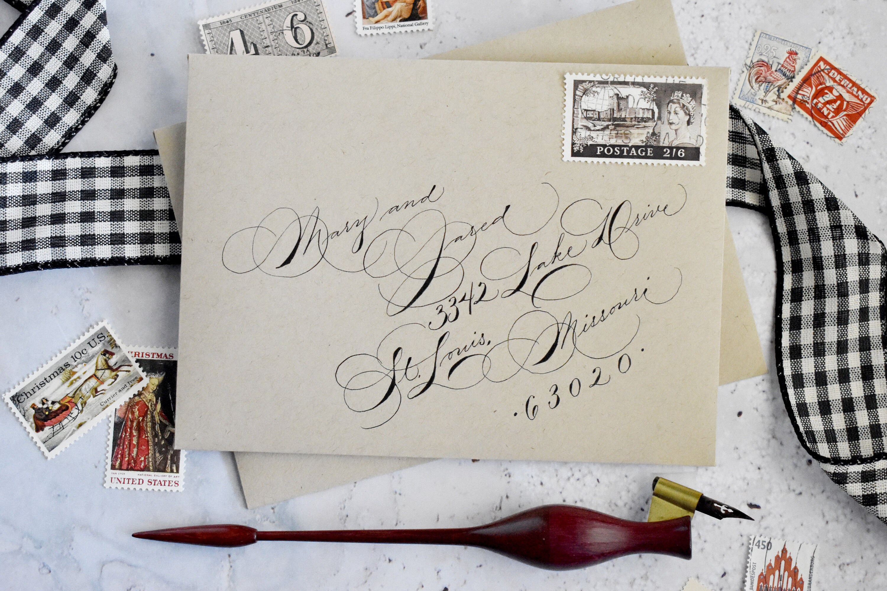 Envelope Calligraphy for Wedding Invitations Greeting - Etsy