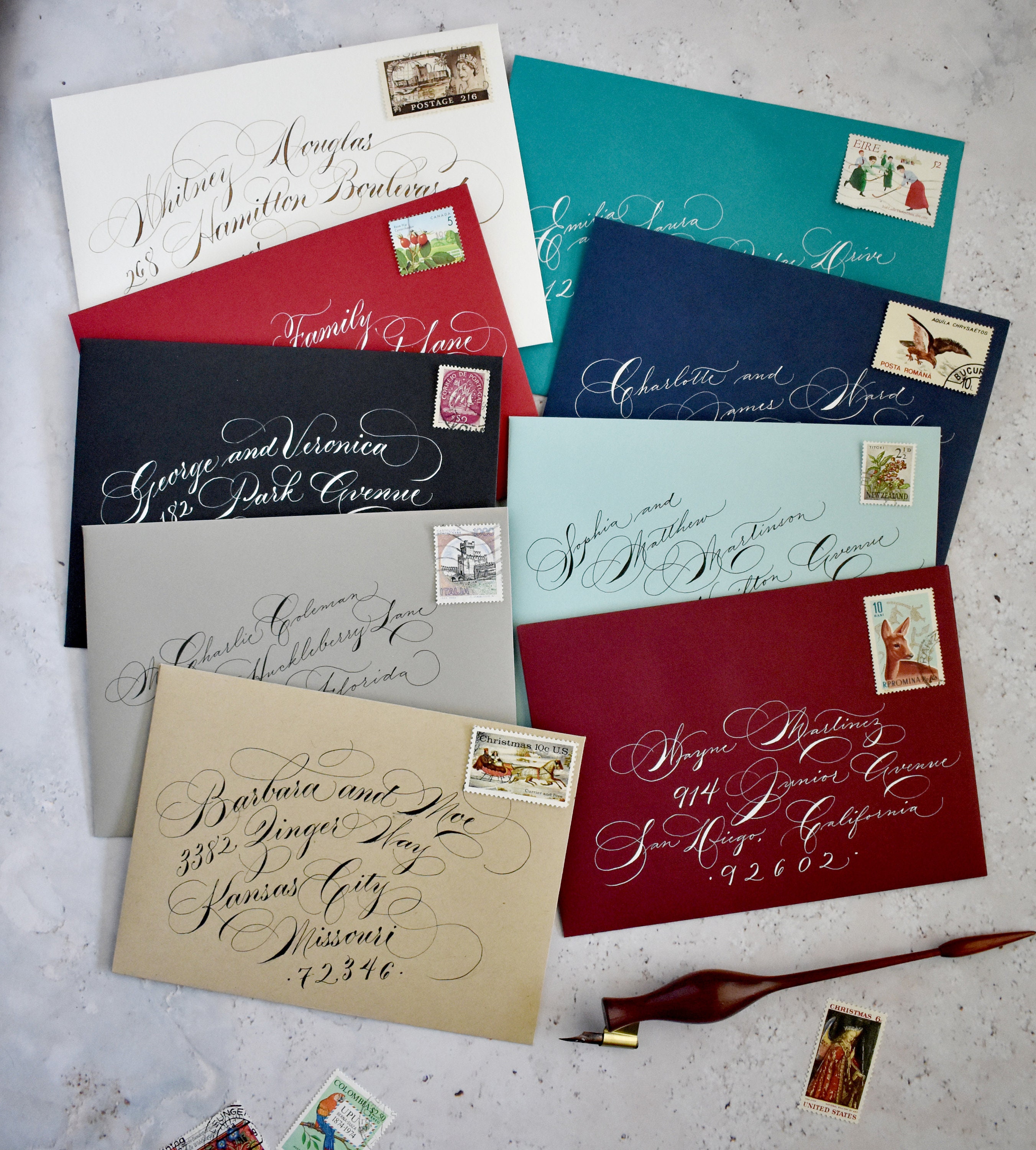 Envelope Calligraphy for Wedding Invitations Greeting - Etsy