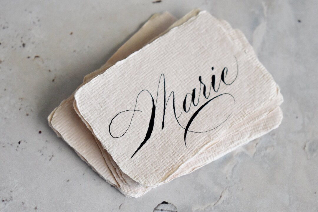 Calligraphy Name Cards or Place Cards 2x3 Small on - Etsy