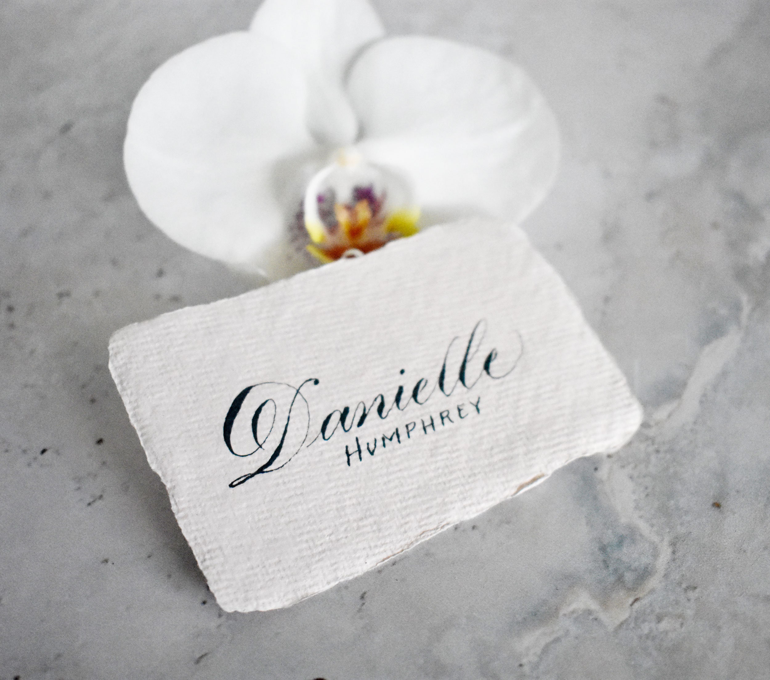 Calligraphy name cards or place cards 2x3 small on | Etsy