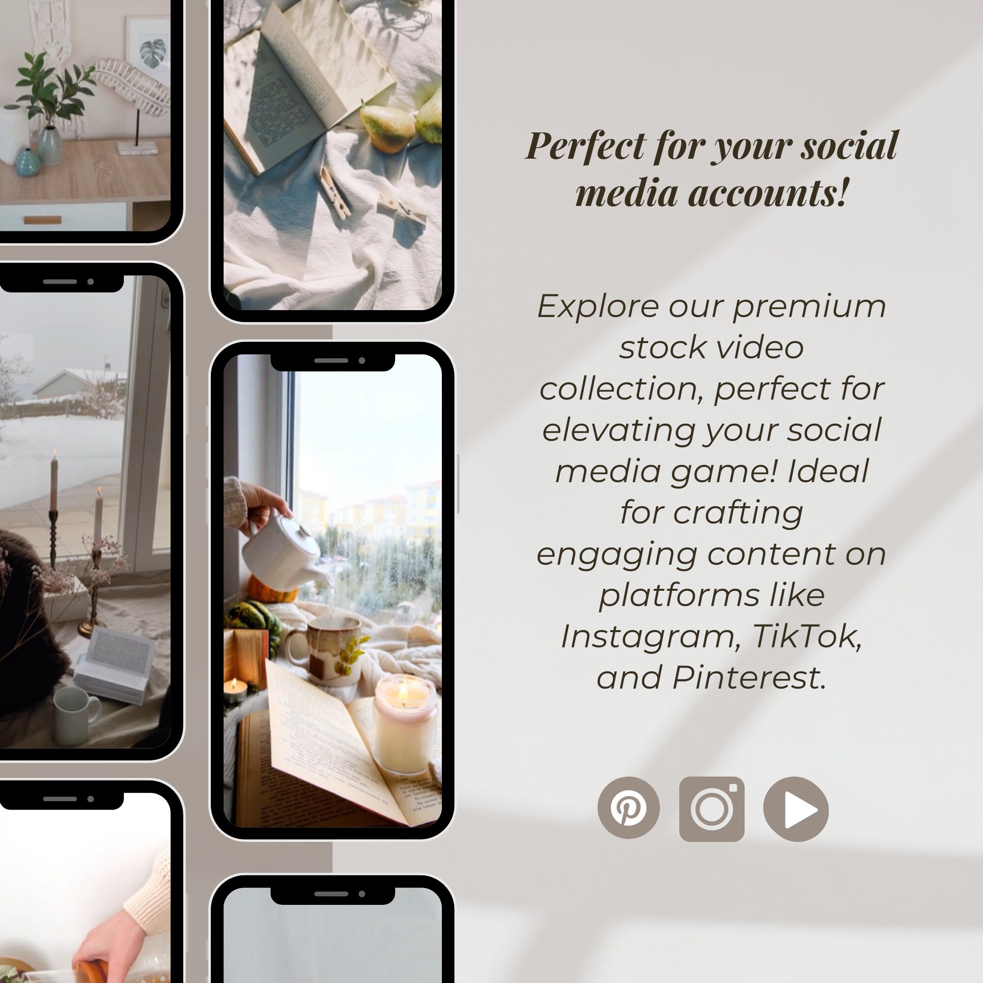 Faceless Reels Bundle | Airy Aesthetic Videos | Instagram Theme Page ...