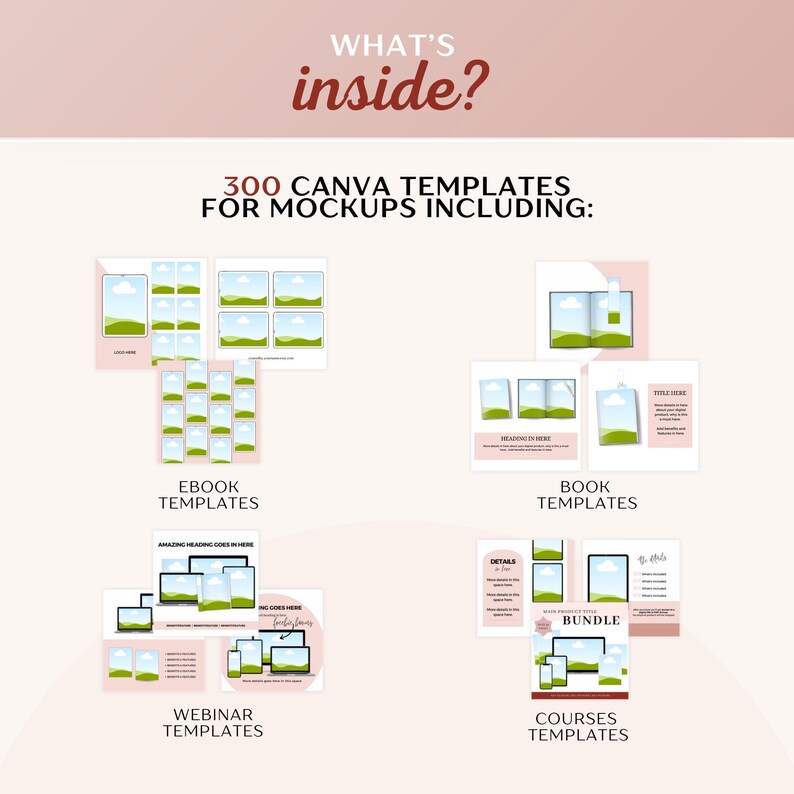 DIGITAL PRODUCT MOCKUPS, Mockups Done-for-you Digital Product Etsy ...