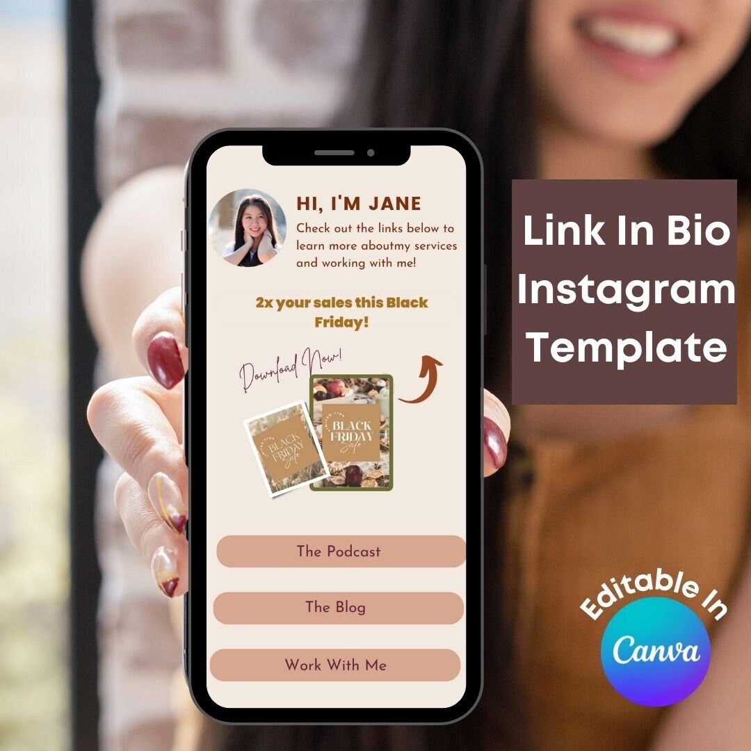 Instagram Link in Bio | Instagram Landing Page Template | Instagram ...