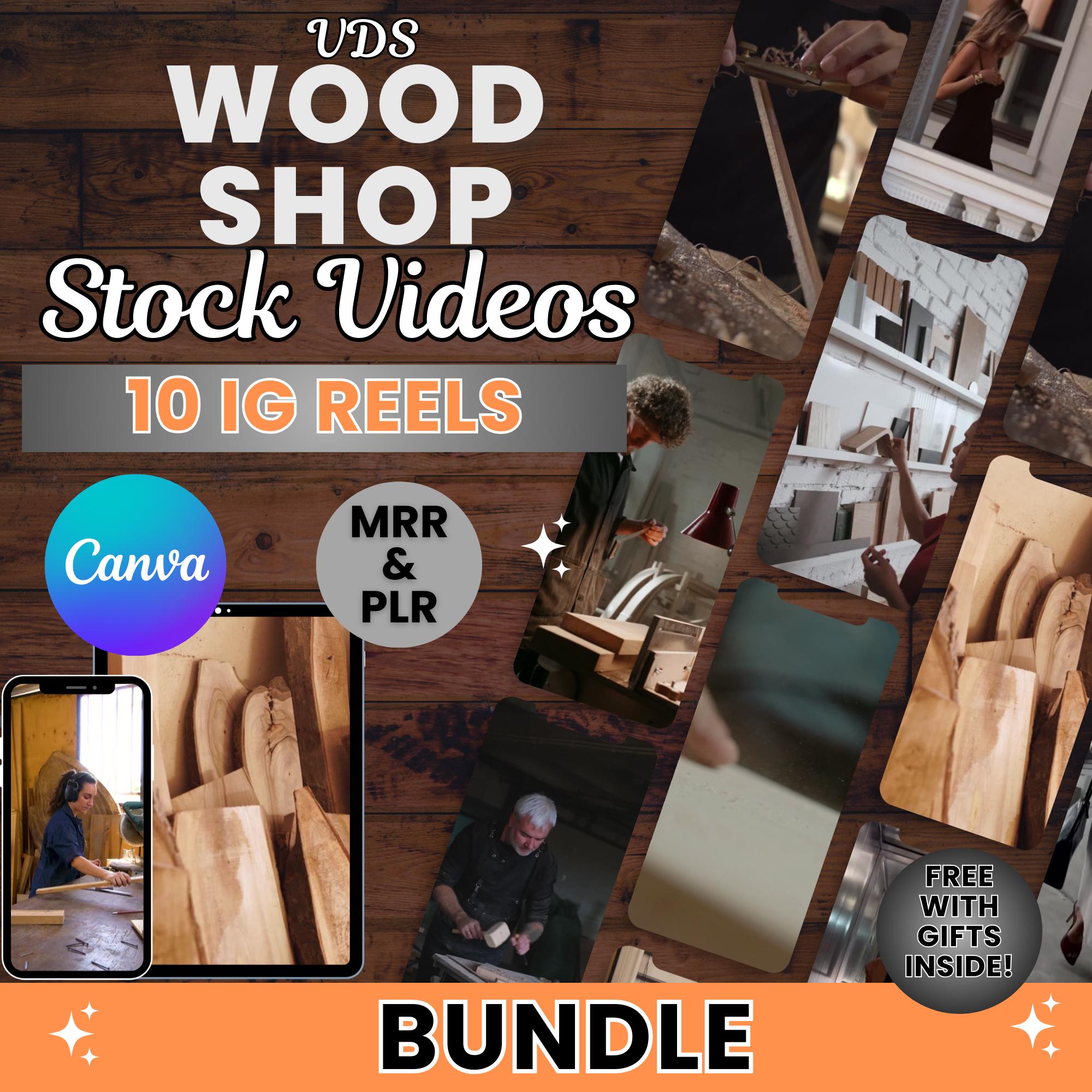 Wood Shop Woodworking Reels Bundle Carpenter Videos Instagram Posts ...