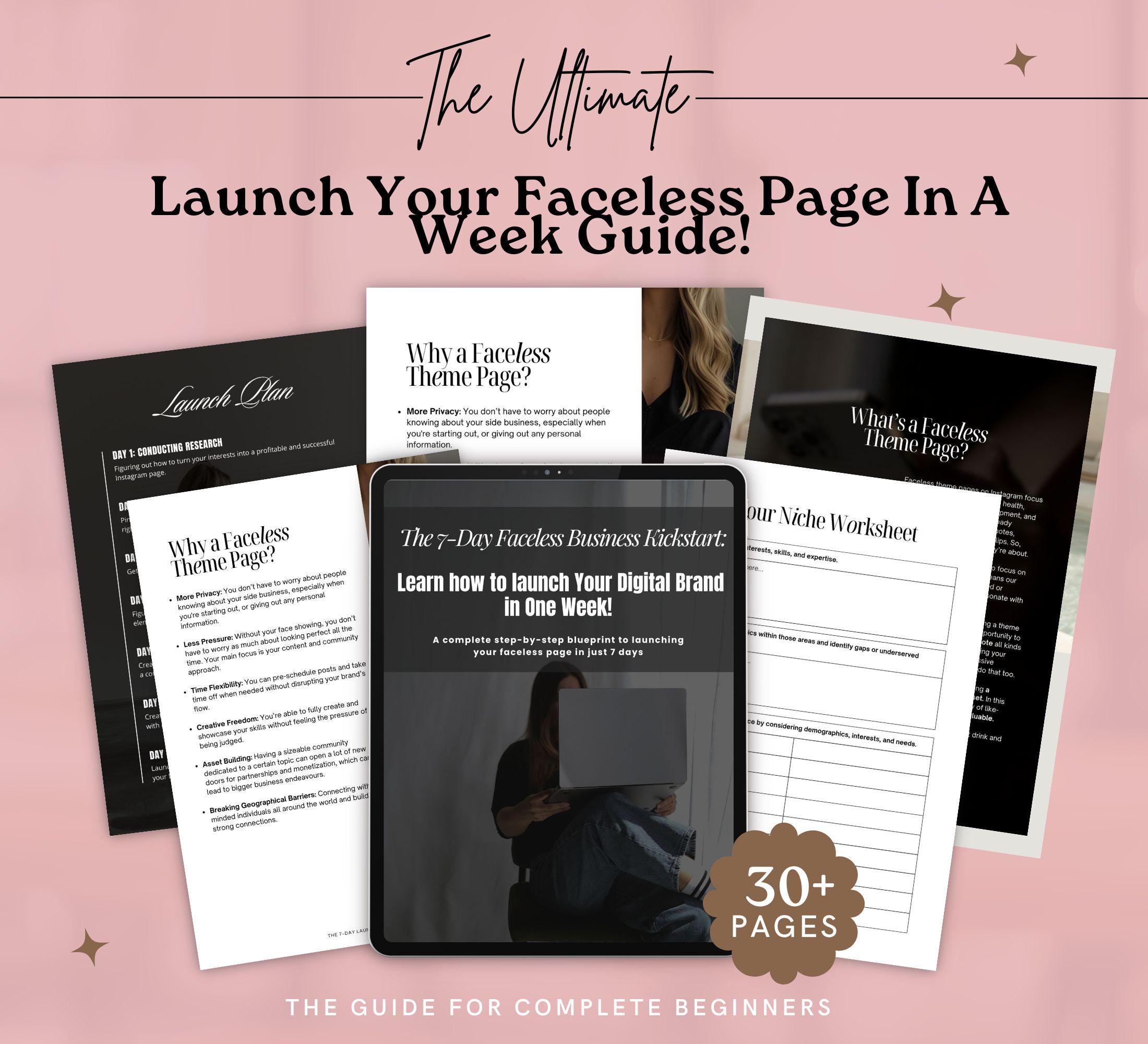 Guide to a Successful Launch Your Faceless Theme Page Starter Guide ...