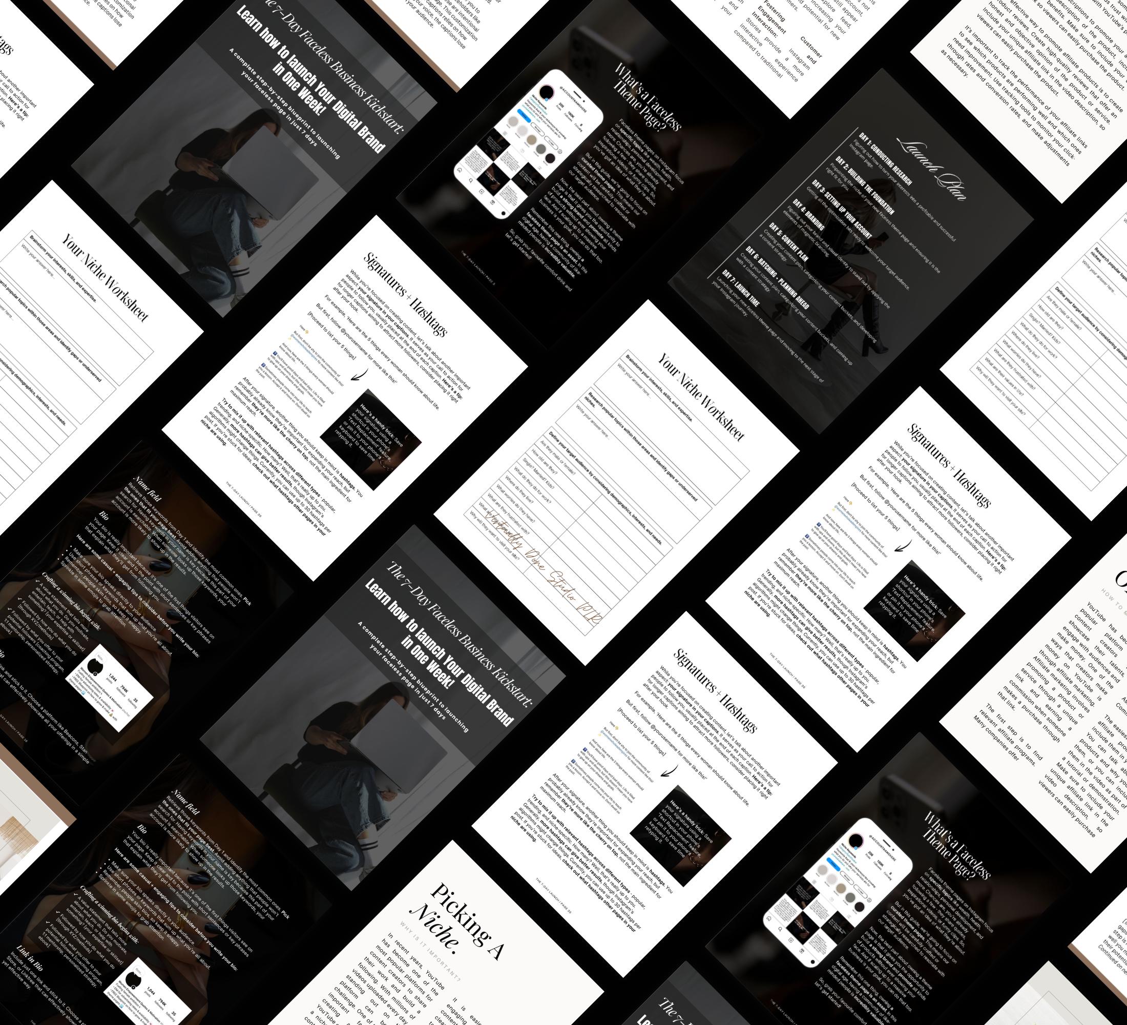 Guide to a Successful Launch Your Faceless Theme Page Starter Guide ...