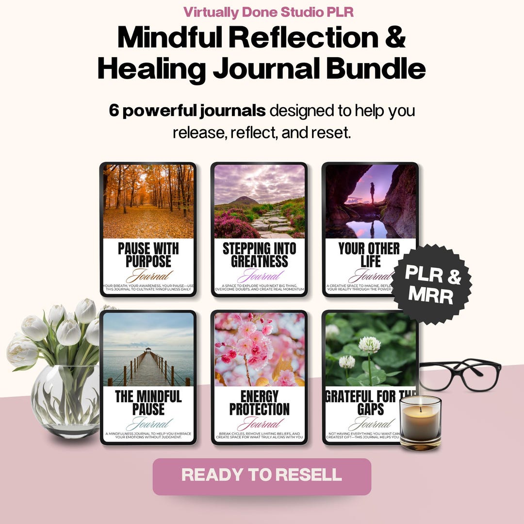 Mindful Manifestation Journal Year Intentions Workbook Vision Law of Attraction Printable Self ...