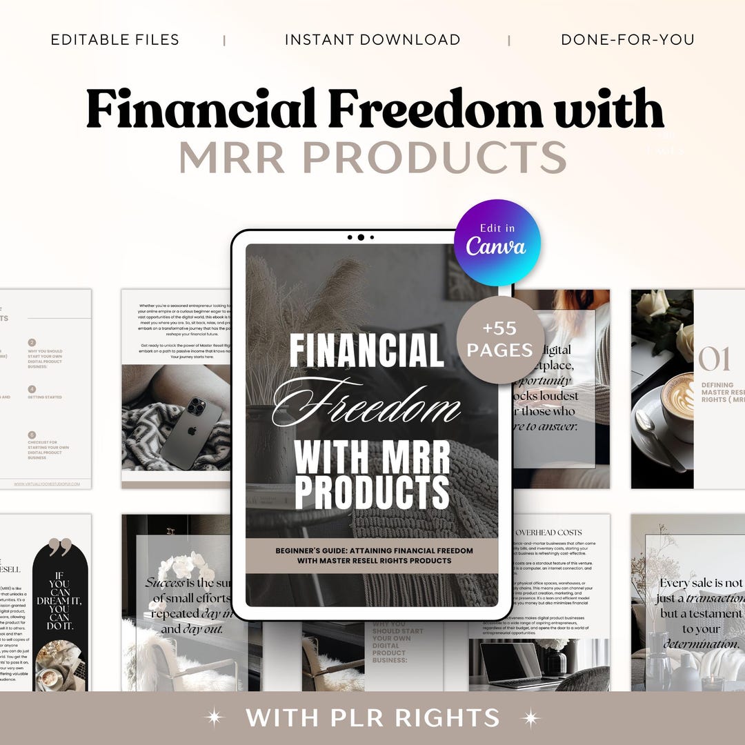 Financial Freedom Guide for Beginners Lead Magnet for Digital Markers ...