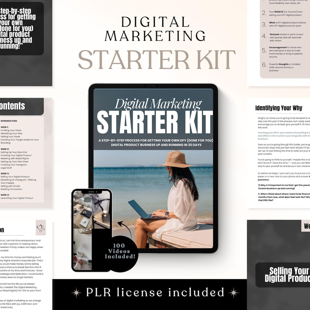DIGITAL MARKETING KIT, Marketing Stater Kit, Digital Marketing How to ...