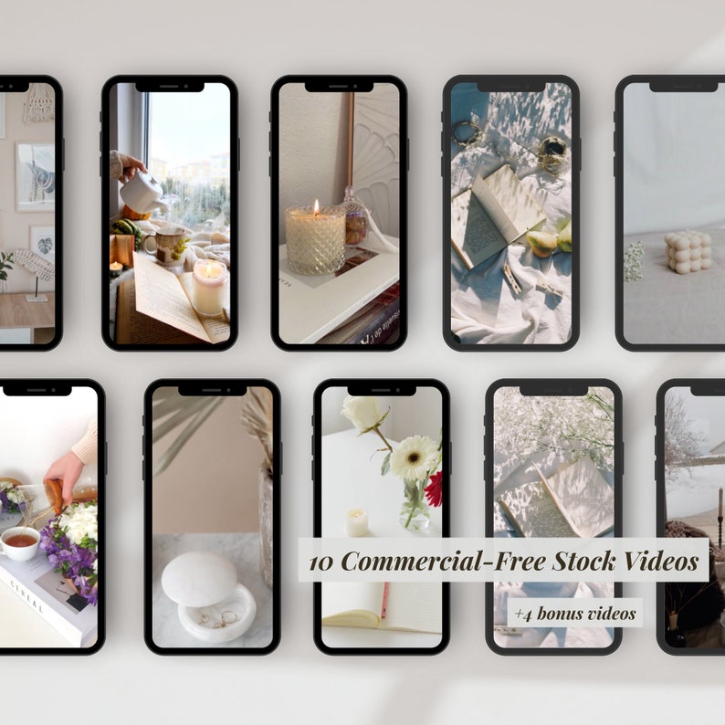 Faceless Reels Bundle Airy Aesthetic Videos Instagram Theme Page Soft ...