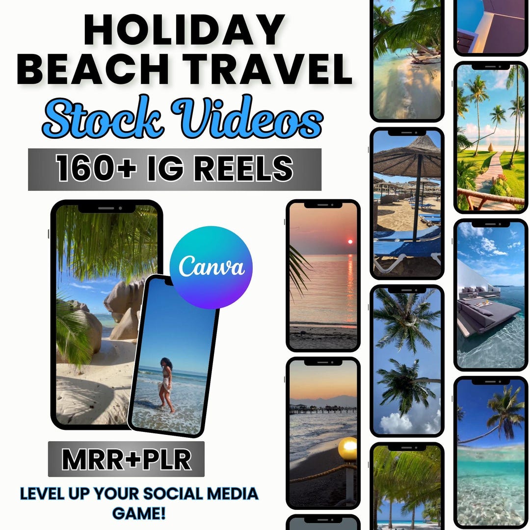 Faceless Travel Reels Summer Beach Vacation Videos Tropical Aesthetic ...