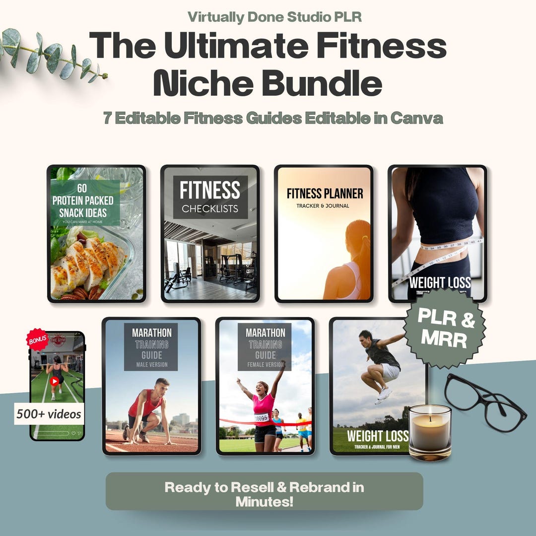 Ultimate Fitness Bundle Fitness Planner Weight Loss Journal High ...