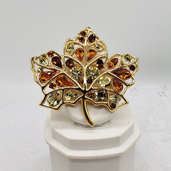 Autumn Leaf Brooch - Etsy