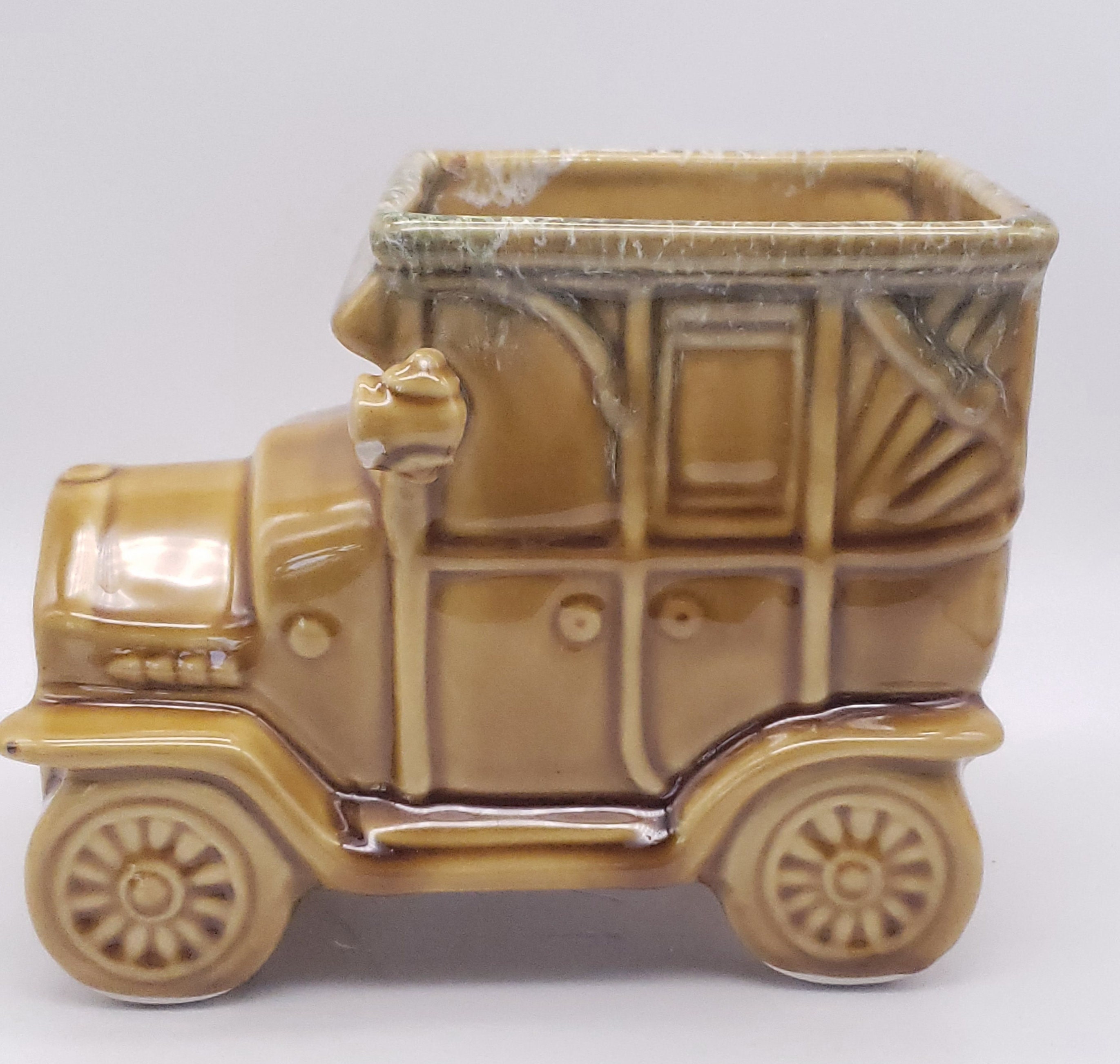 Relpo Collectible Tan Antique Car Planter '301' Ceramic Made in Japan ...