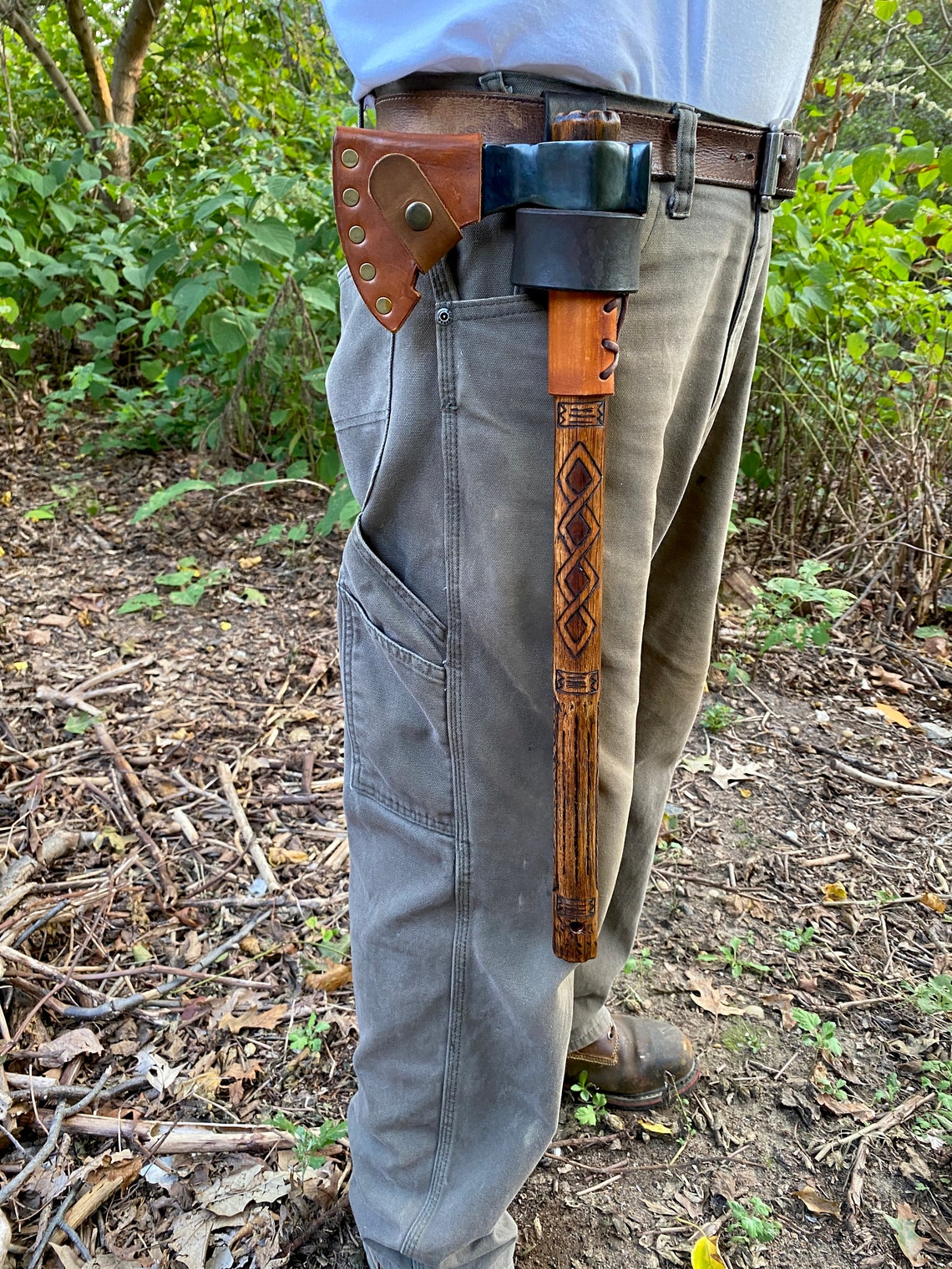 Tomahawk Hammer Pole Hatchet Hand Axe Carved Handle - Etsy