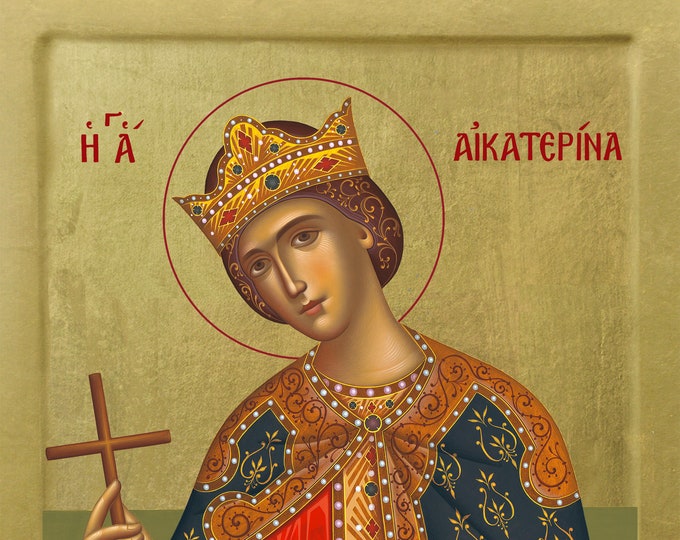St Catherine of Alexandria Eastern Orthodox Icon of Saint Martyr ...