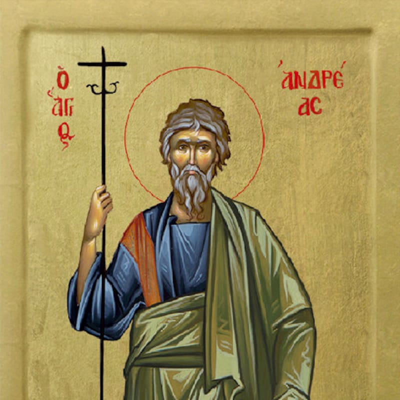 Saint Andrew Icon - Etsy