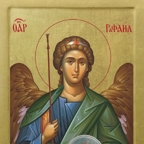 Archangel Raphael Icon - Etsy