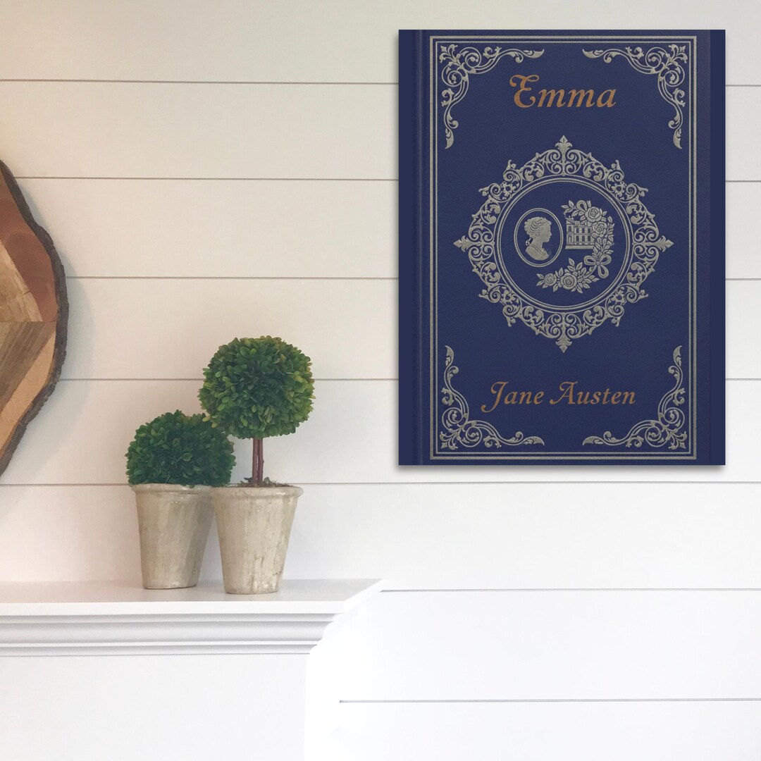 Jane Austen Emma Print: Vintage Book Cover Art for Home Library - Etsy