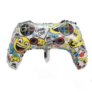 Gaming Controller Foil Balloon, Round White and Pink Controllers for ...