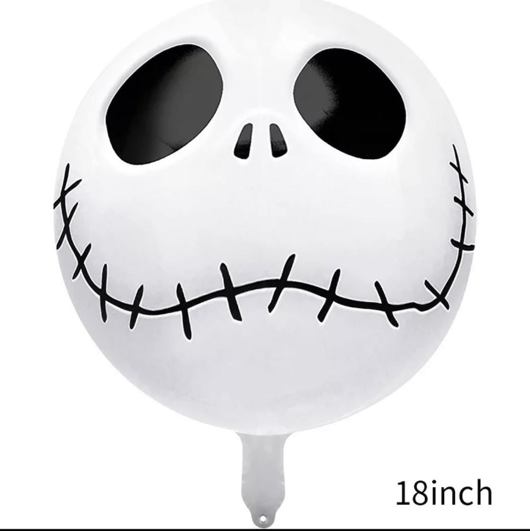Jack Skellington Foil Balloon Skeleton Mylar Balloon Halloween Balloon ...