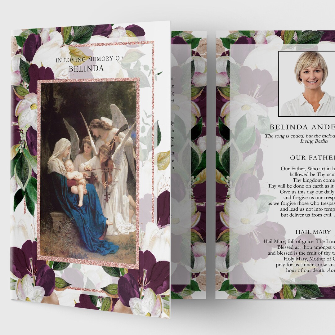 Funeral Program Template, Funeral Poems, Funeral Programs, Funeral ...