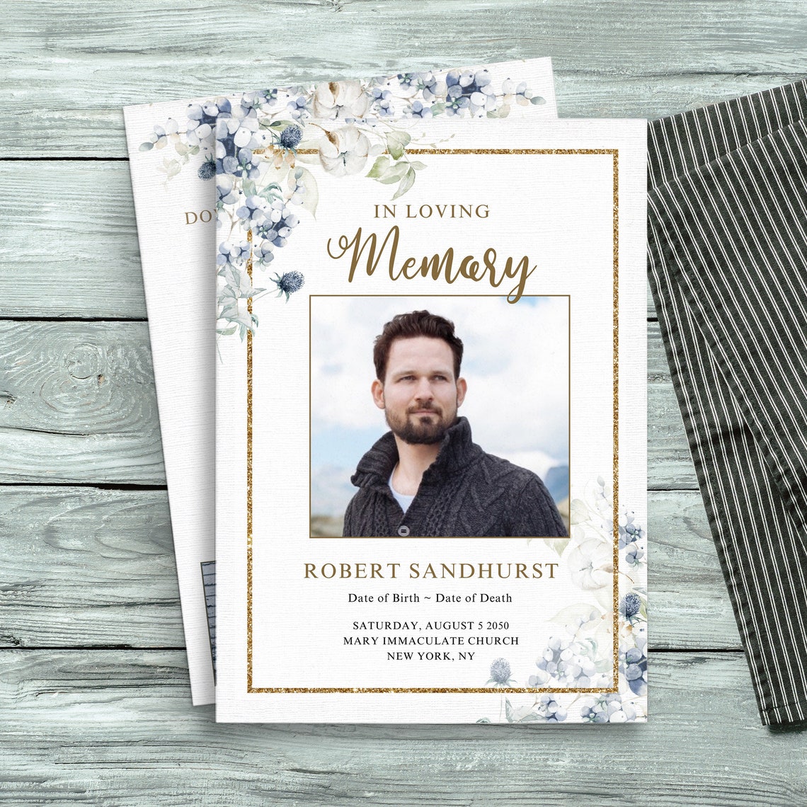 Funeral Program Template, Funeral Poems, Funeral Programs, Funeral ...