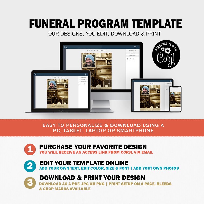 Funeral Program Template Funeral Poems Funeral Programs - Etsy