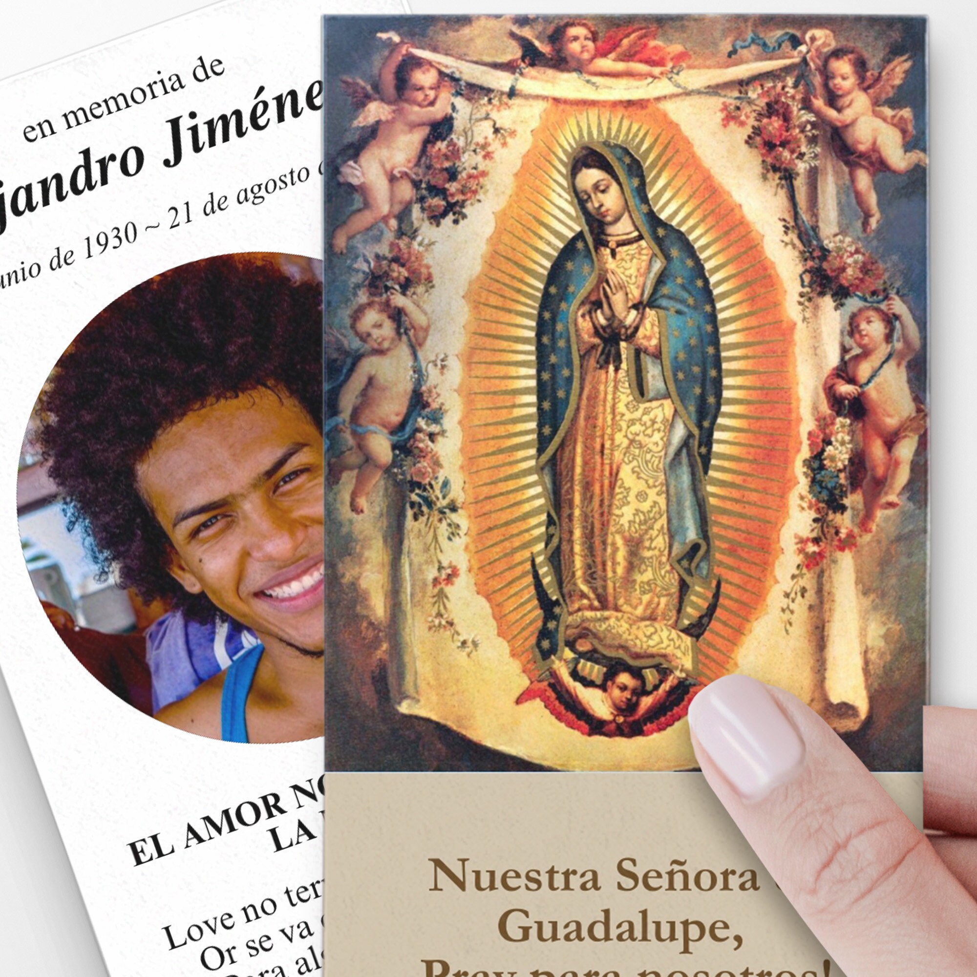 Prayer Cards, Spanish Prayer Cards, Catholic Prayer Cards, Personalized ...