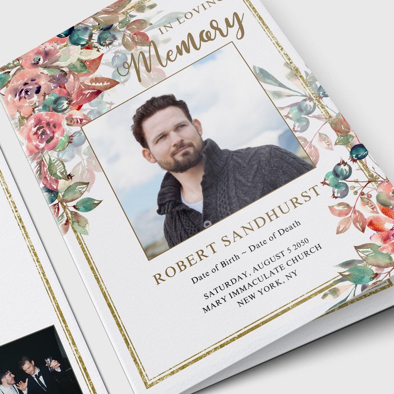 Funeral Program Template, Funeral Poems, Funeral Programs, Funeral ...