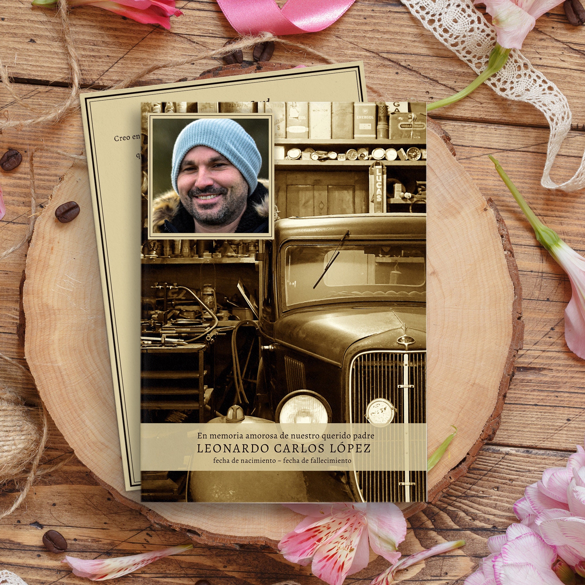 Spanish Funeral Program Template Funeral Programs Funeral - Etsy