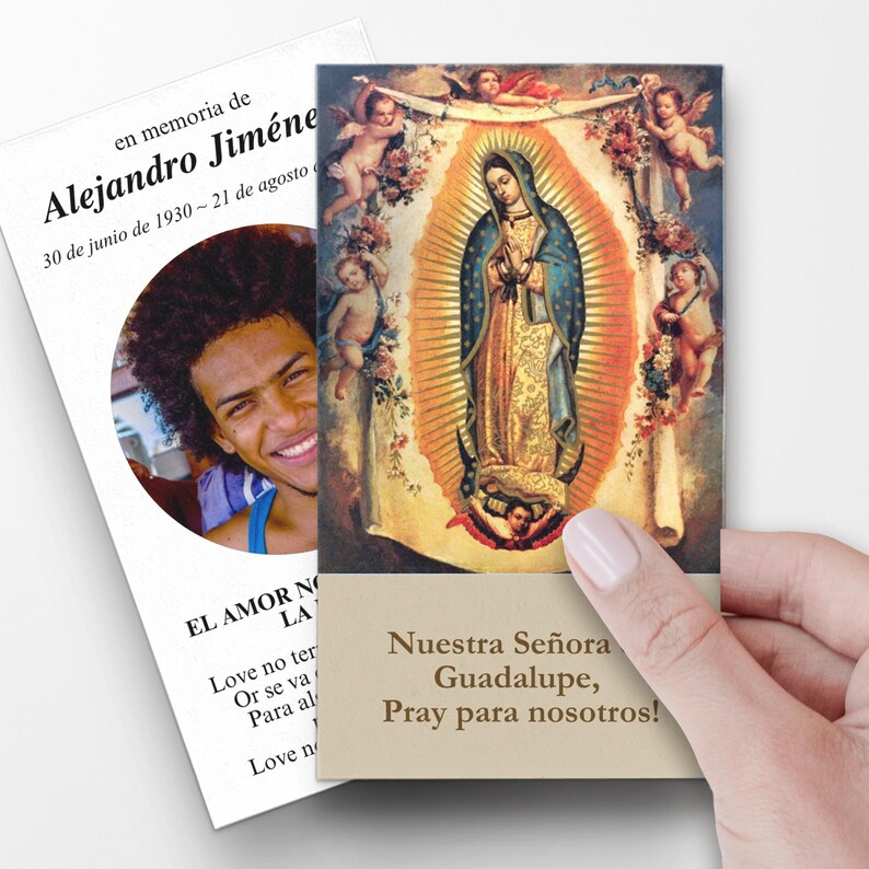 Prayer Cards, Spanish Prayer Cards, Catholic Prayer Cards, Personalized ...