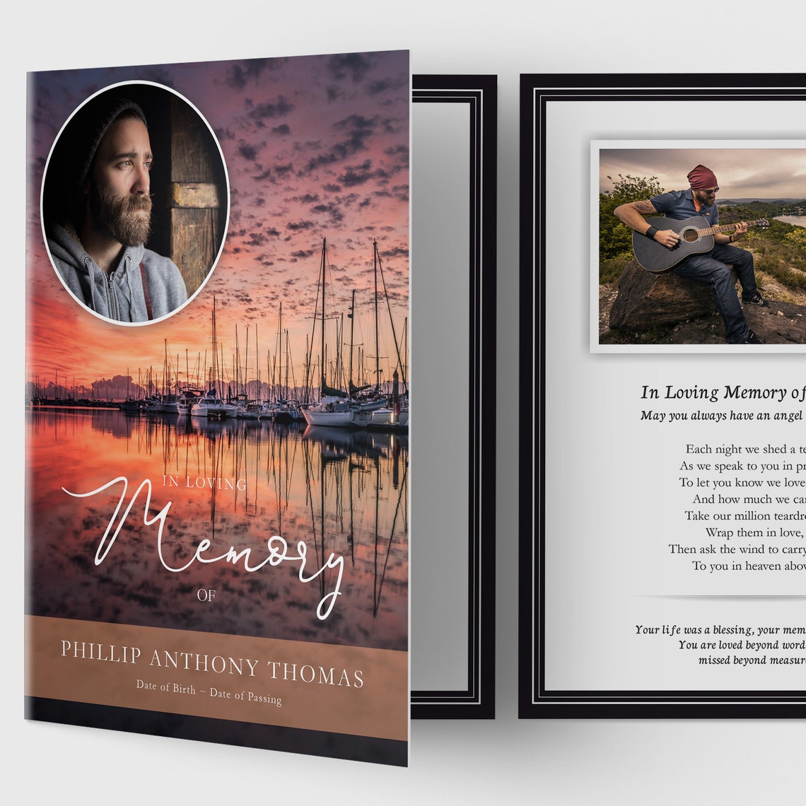 Funeral Program Template, Funeral Poems, Funeral Programs, Funeral ...