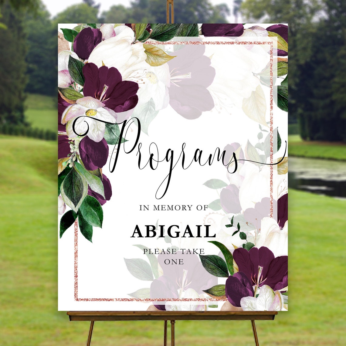 Funeral Signs, Funeral Welcome Signs, Funeral Welcome Sign Posters ...