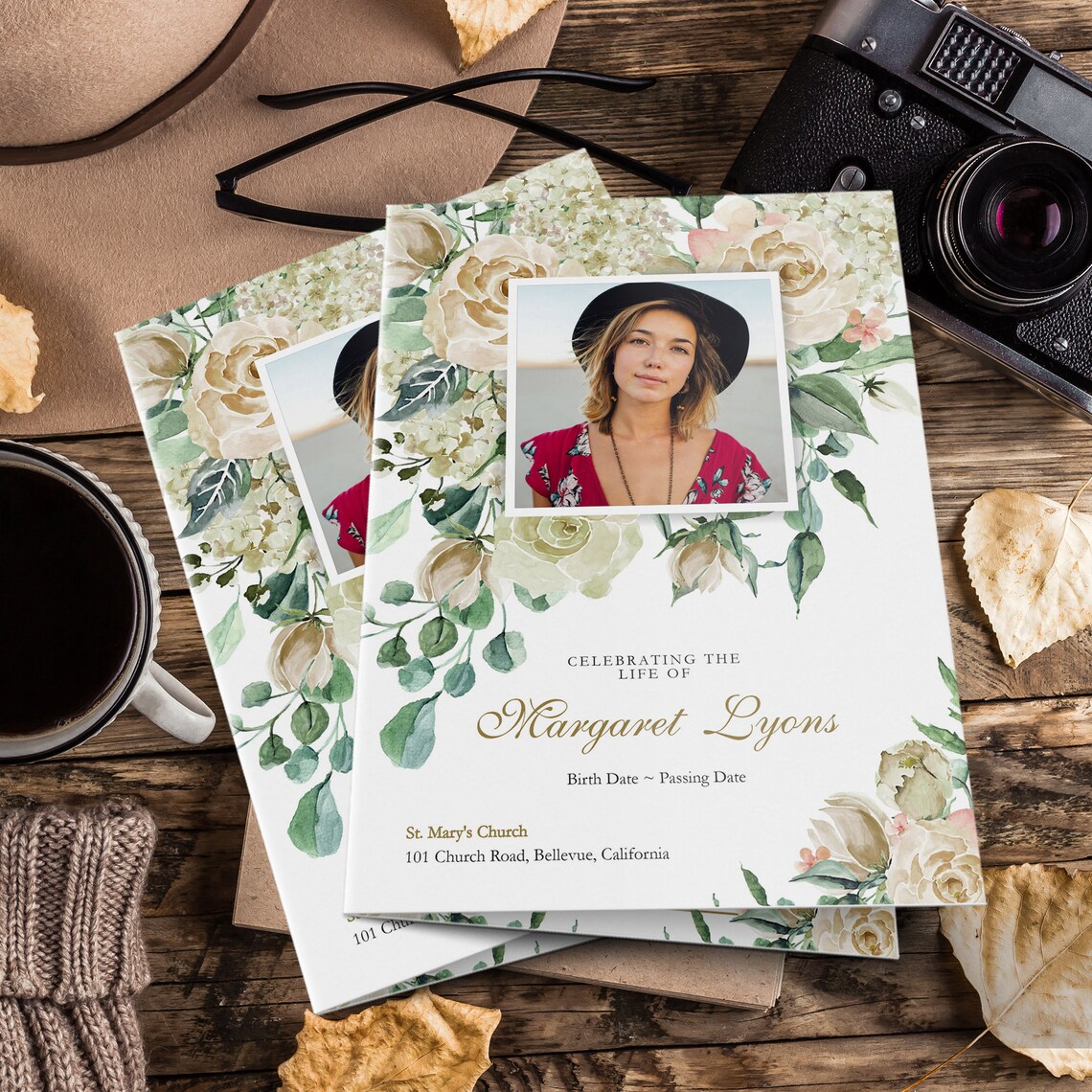 Funeral Program Template Funeral Poems Funeral Programs - Etsy